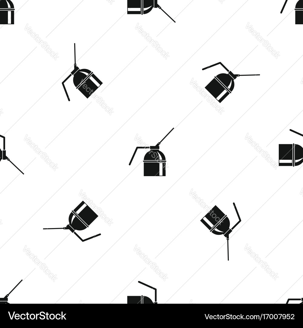 Can of spray paint pattern seamless black Vector Image