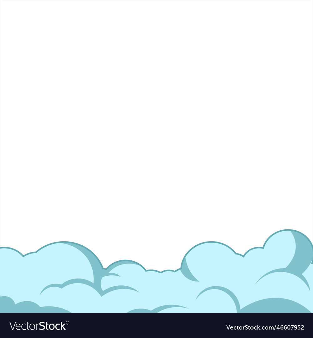 Cloud header footer Royalty Free Vector Image - VectorStock