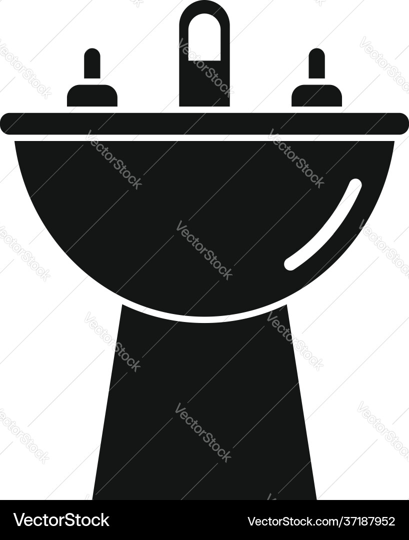 Domestic bidet icon simple style Royalty Free Vector Image