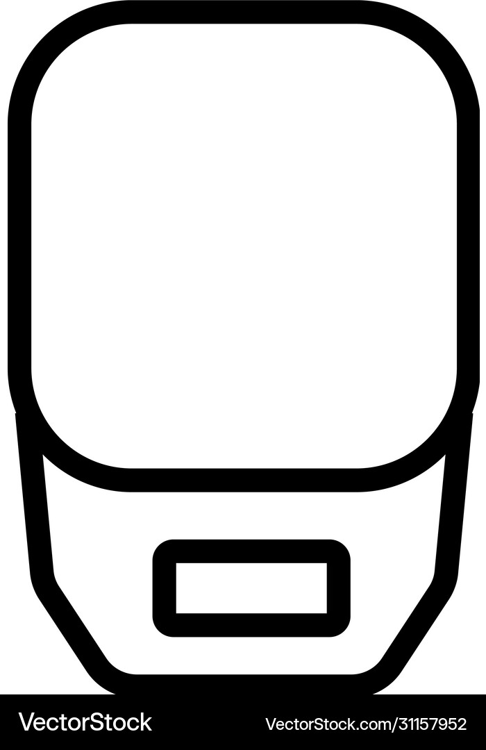 Electric scales with weighing platform icon Vector Image