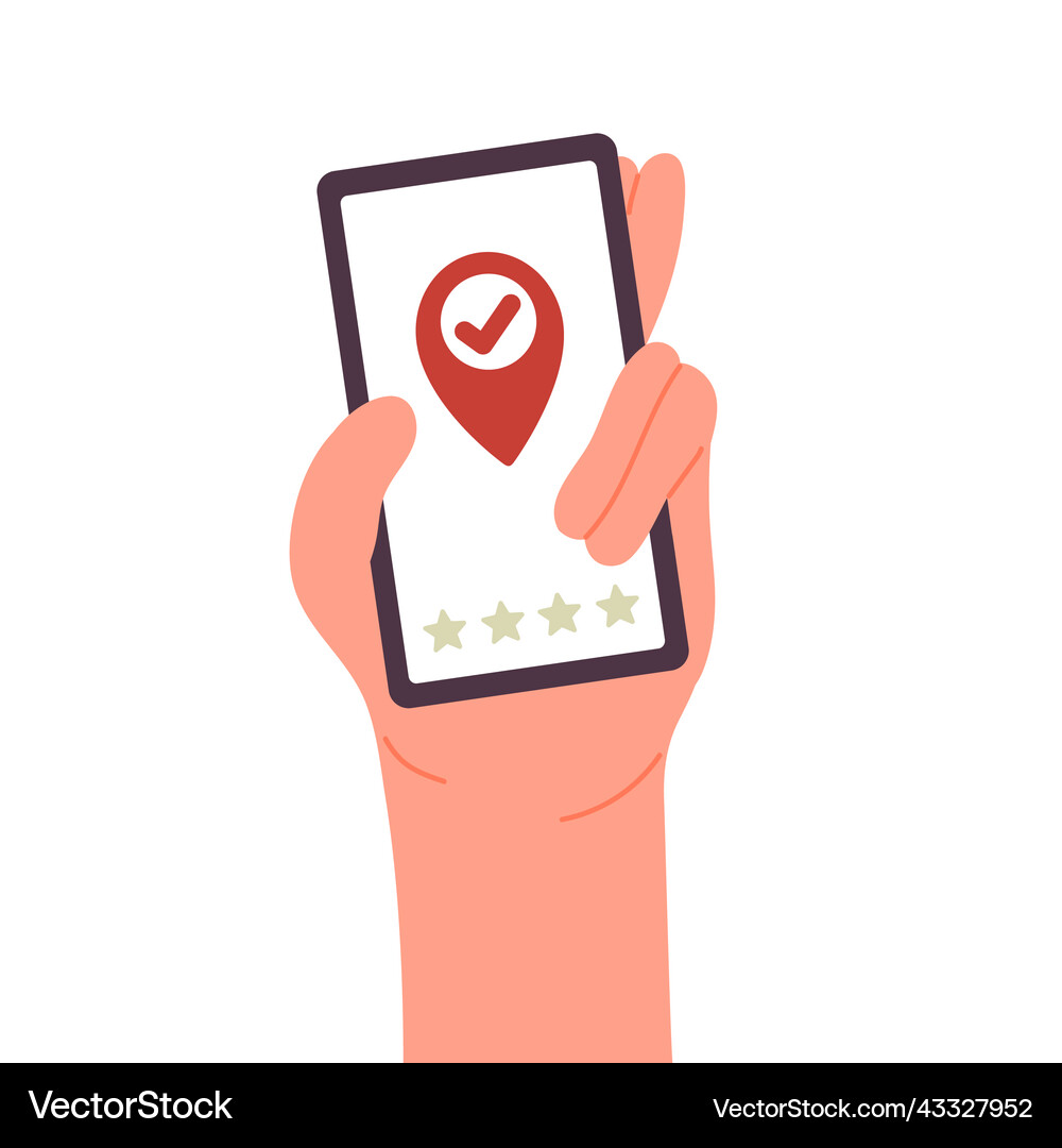 Online mobile app for food delivery Royalty Free Vector
