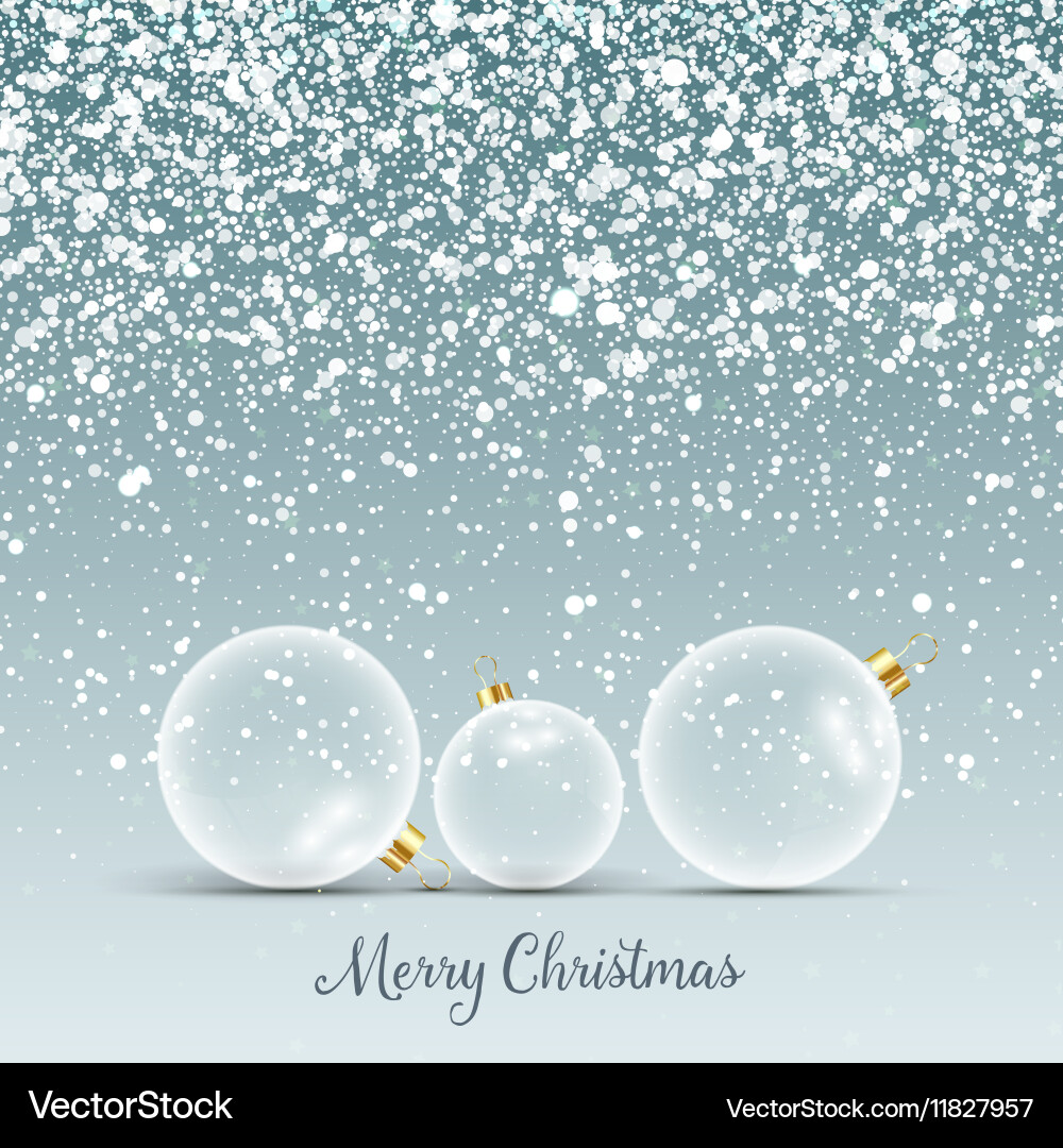 Christmas baubles background 3009 Royalty Free Vector Image
