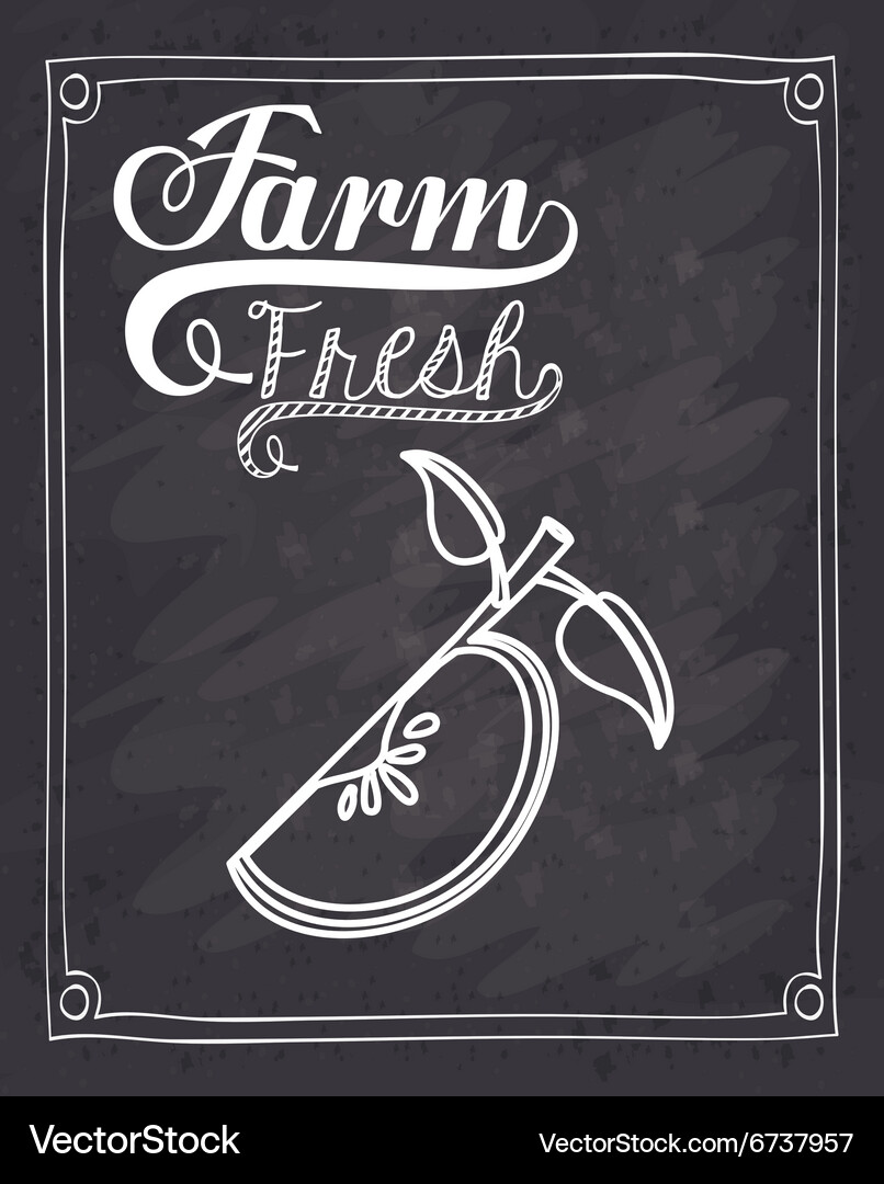 Farm fresh food design Royalty Free Vector Image