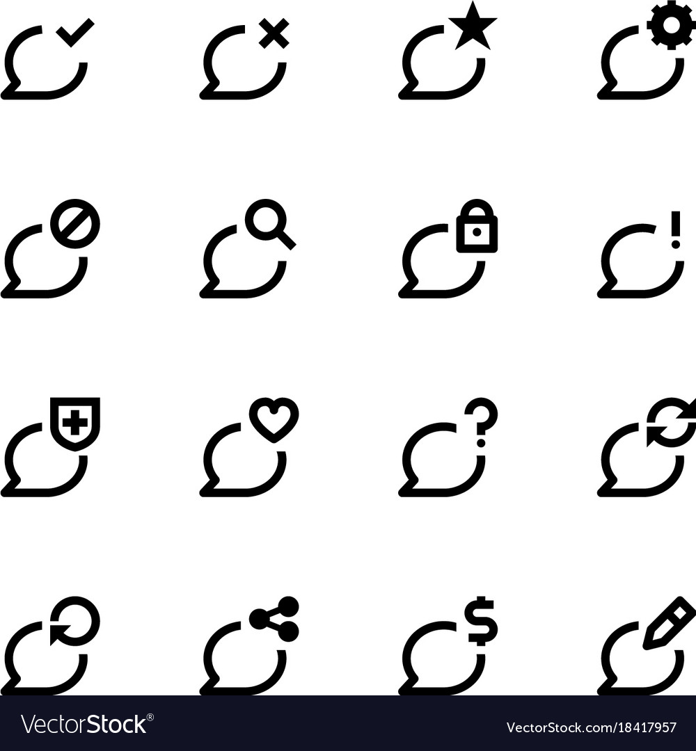 Messages chat Royalty Free Vector Image - VectorStock