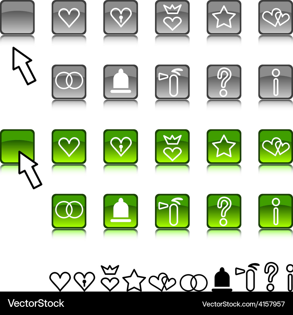 Set of icons Royalty Free Vector Image - VectorStock