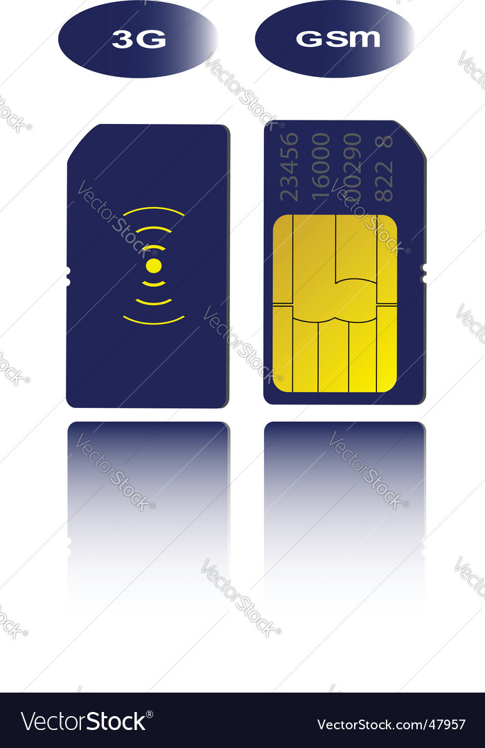 Sim cards Royalty Free Vector Image - VectorStock
