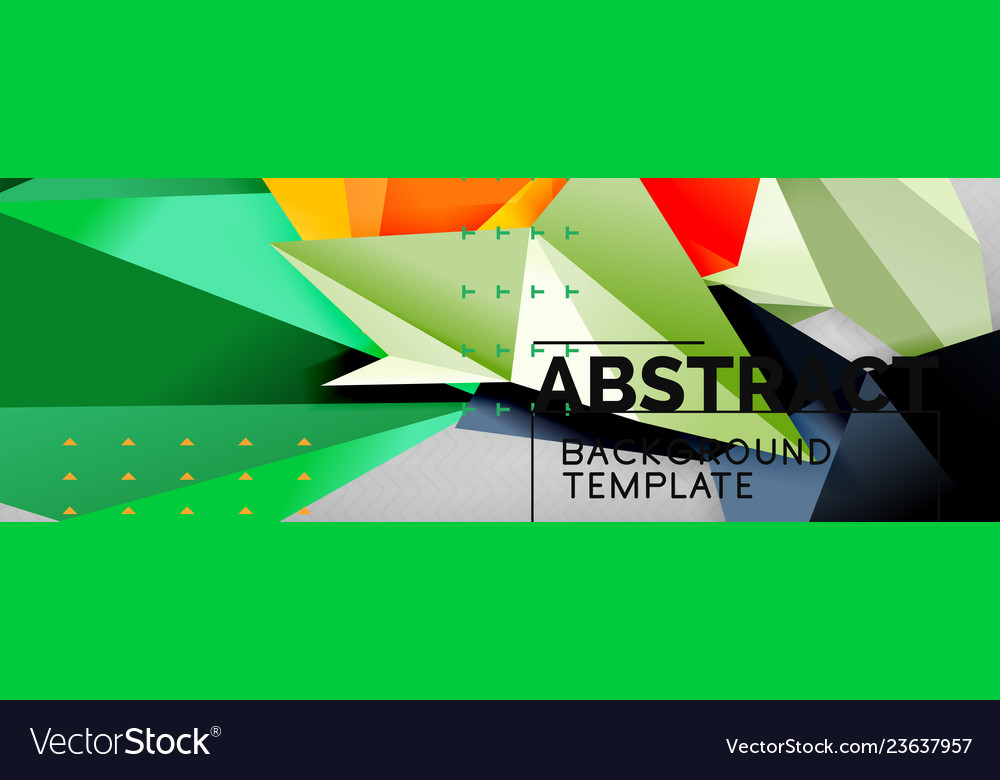 Triangles background techno template Royalty Free Vector