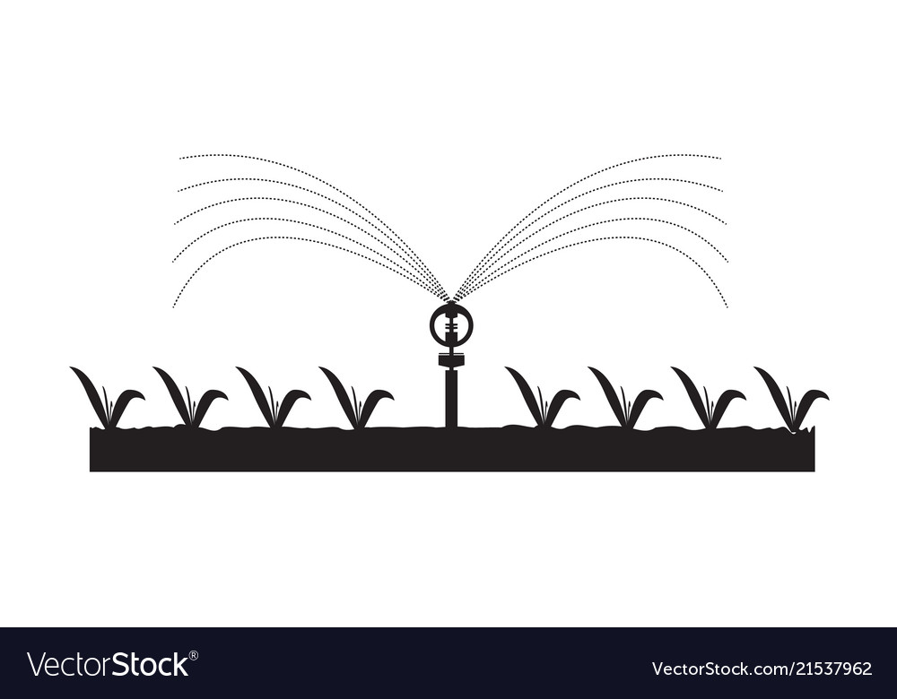 Automatic Sprinkler System Royalty Free Vector Image