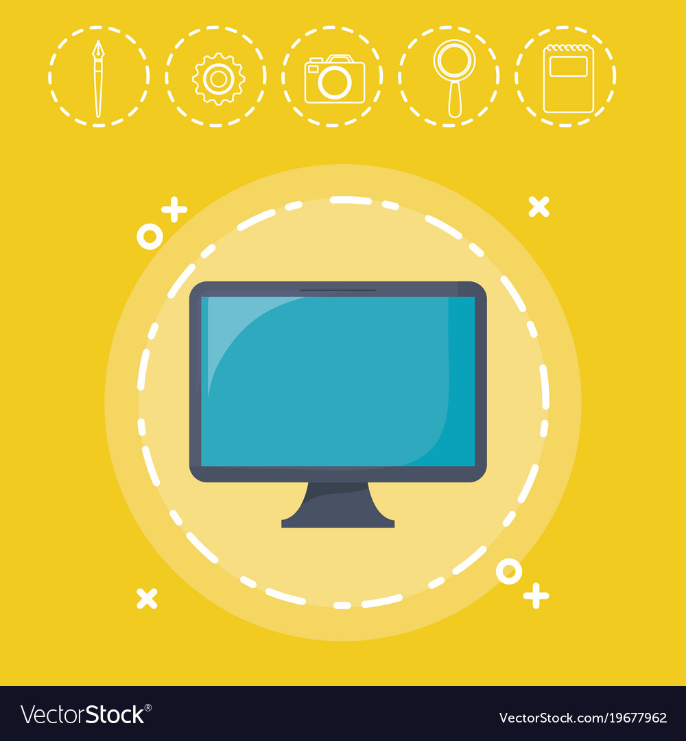 Creative process design Royalty Free Vector Image