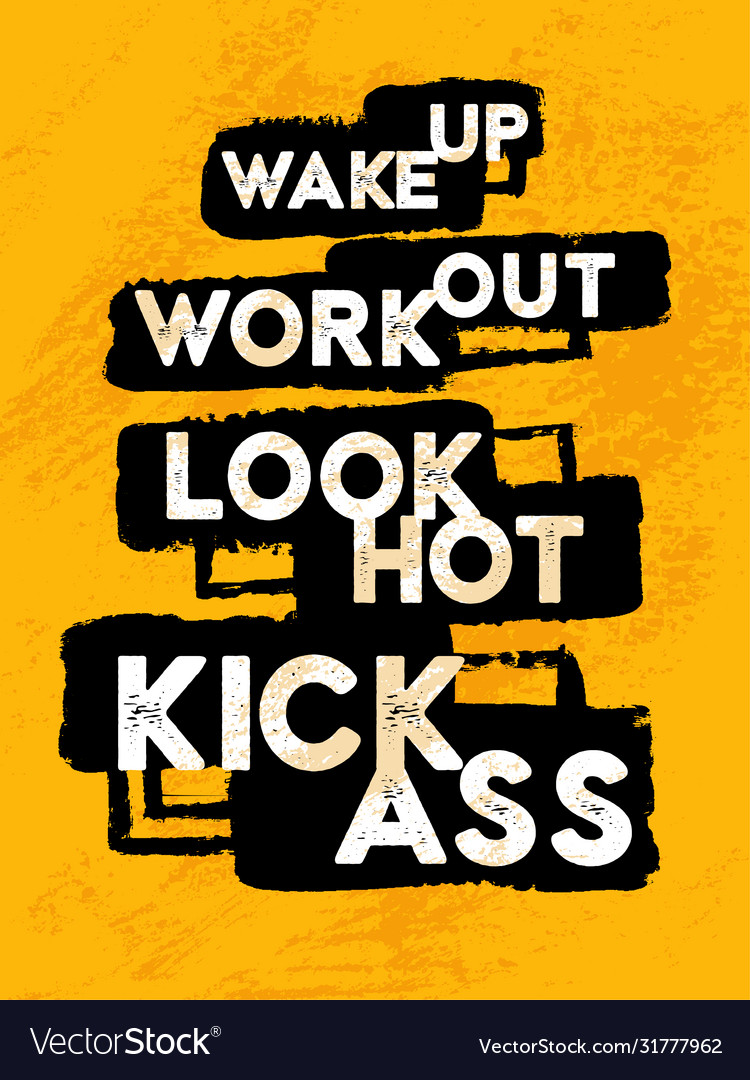 Gym inspiring creative motivation quote template Vector Image