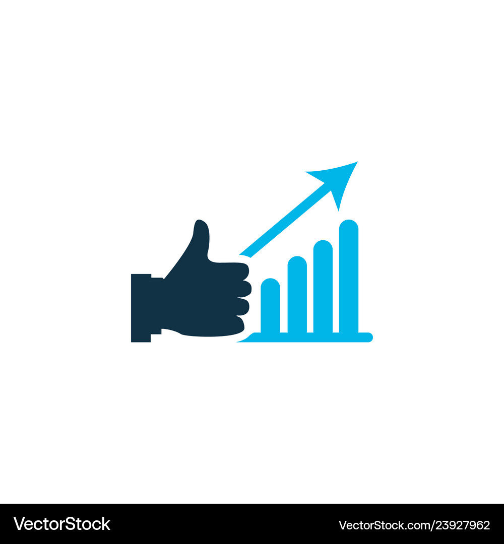 Leadership icon colored symbol premium quality Vector Image