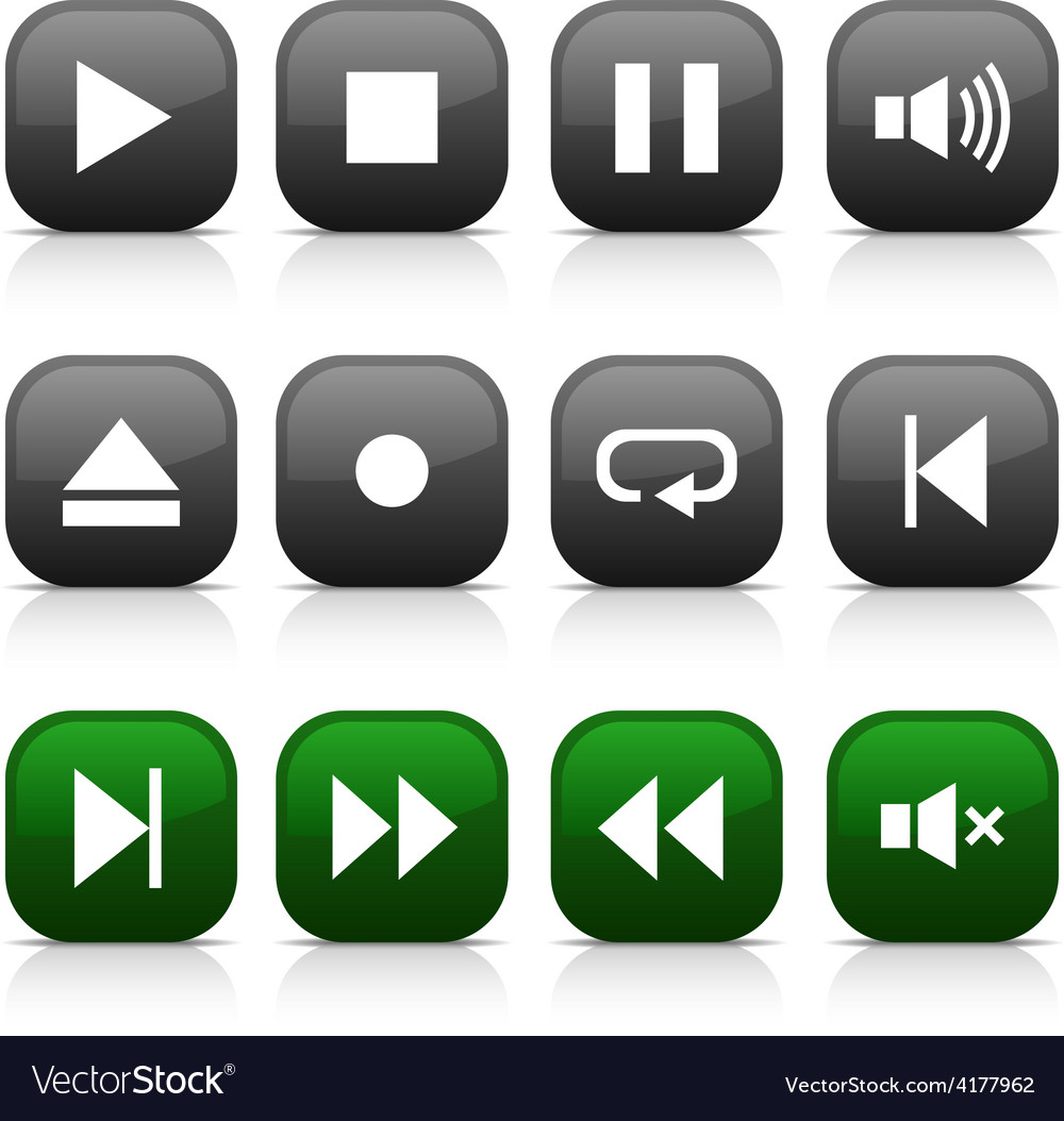 Player buttons Royalty Free Vector Image - VectorStock Player buttons Royalty Free Vector Image - VectorStock