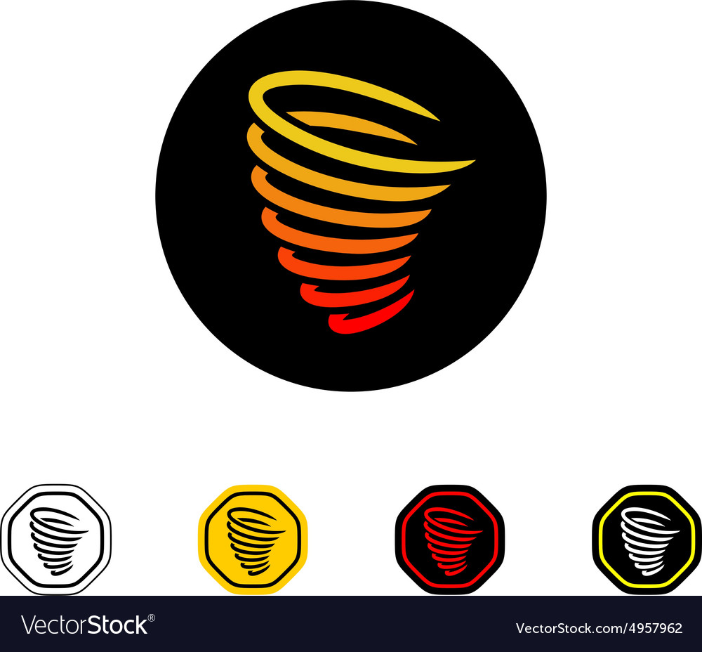 Tornado symbol Royalty Free Vector Image - VectorStock
