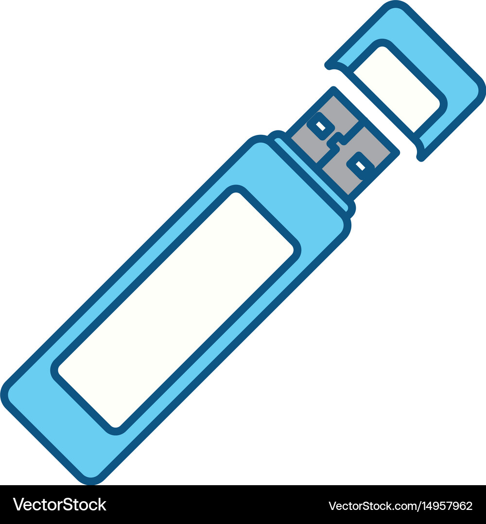 Usb storage technology Royalty Free Vector Image