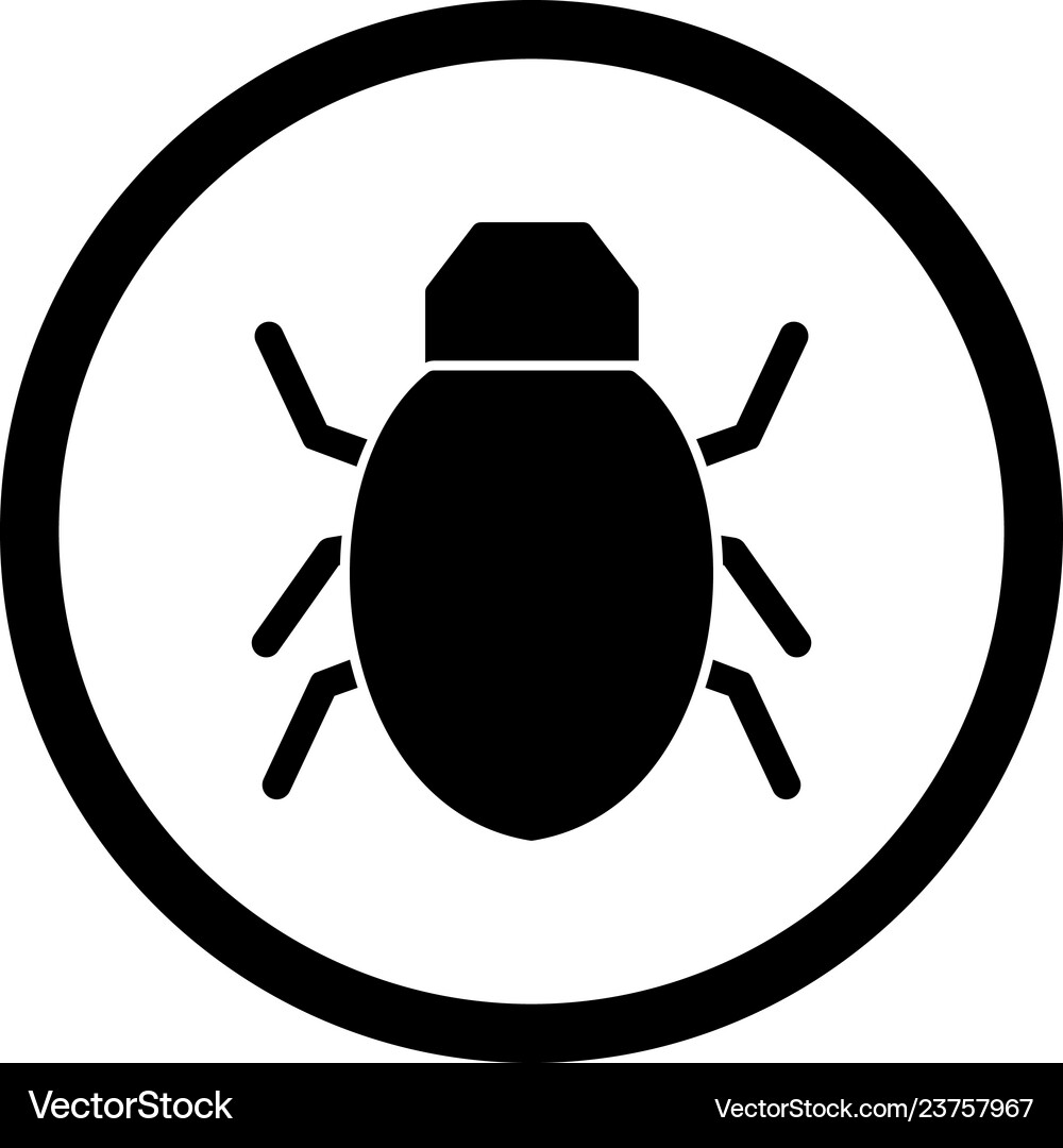 Bug icon Royalty Free Vector Image - VectorStock