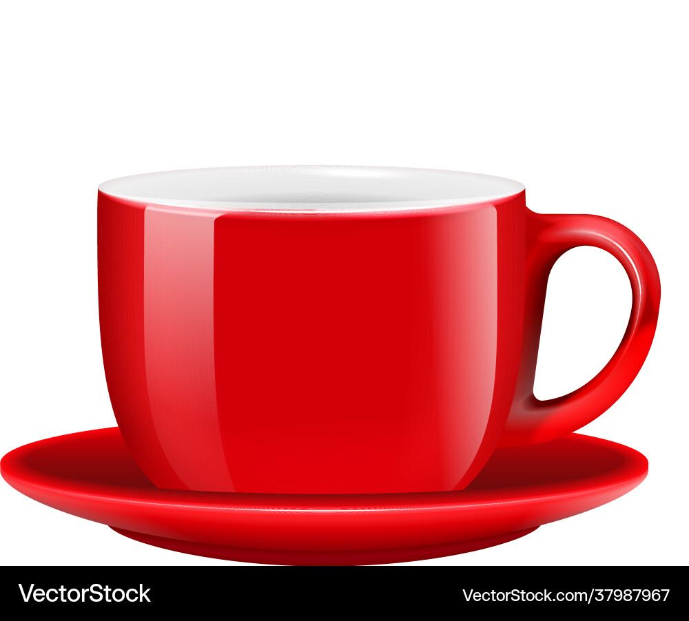 Cup realistic icon Royalty Free Vector Image - VectorStock