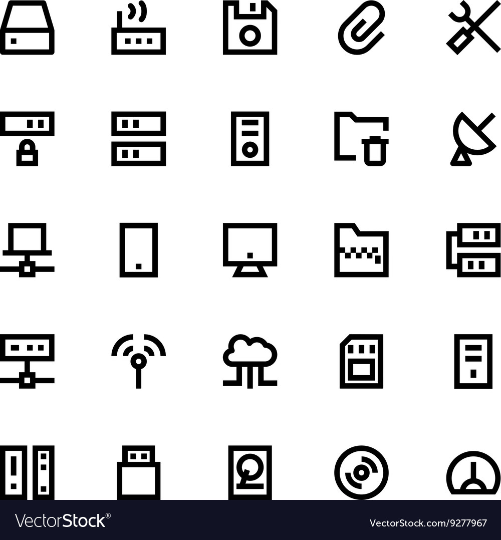 Data Storage Server And Transfer 1 Royalty Free Vector Image