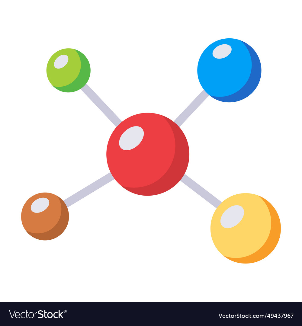 Molecules bonding Royalty Free Vector Image - VectorStock