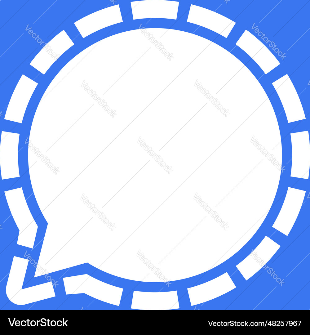 Official original signal private messenger logo Vector Image