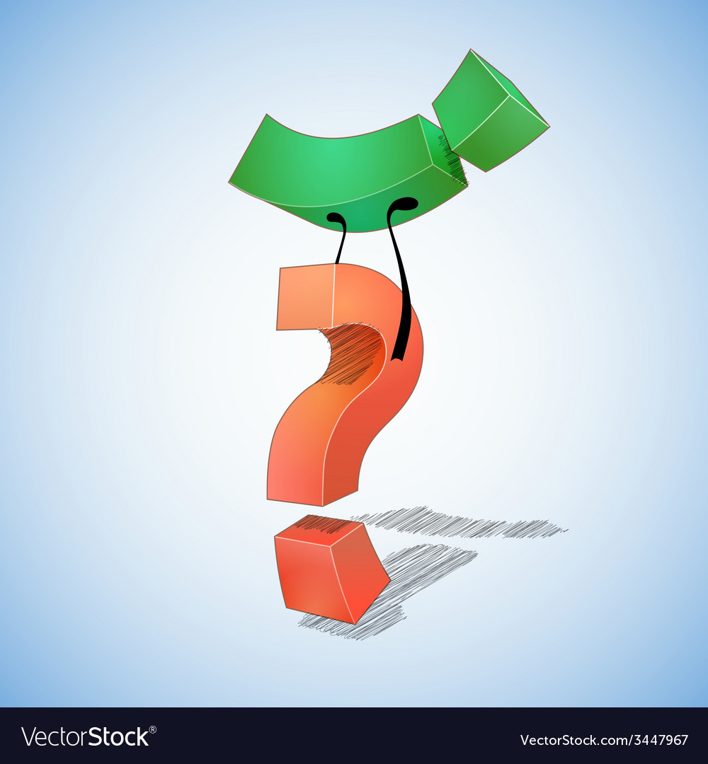 Question win Royalty Free Vector Image - VectorStock