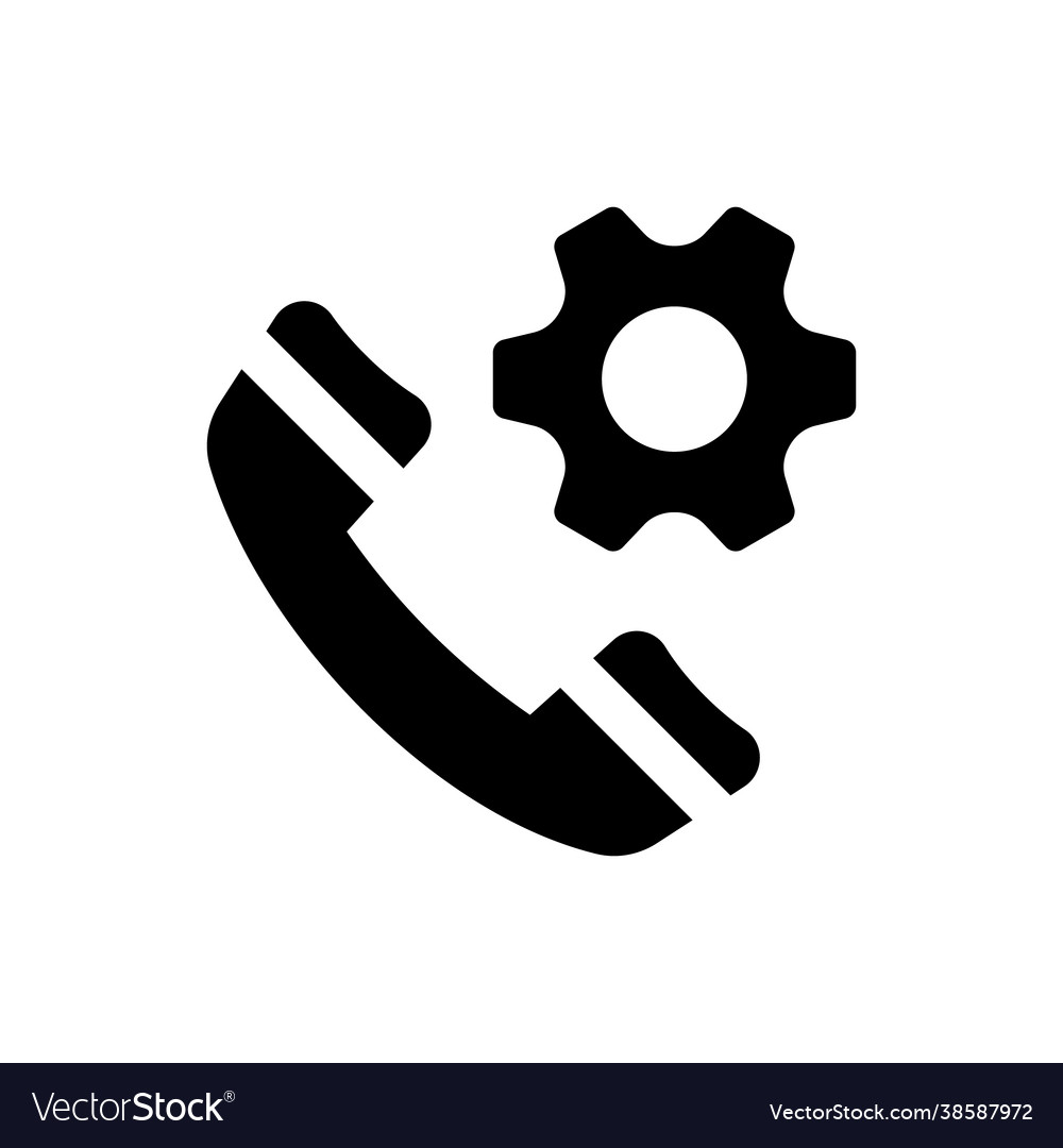 Call setting icon Royalty Free Vector Image - VectorStock