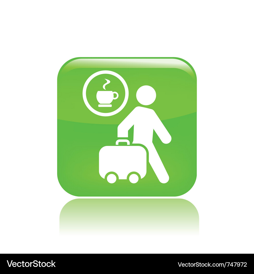 Coffee travel icon Royalty Free Vector Image - VectorStock