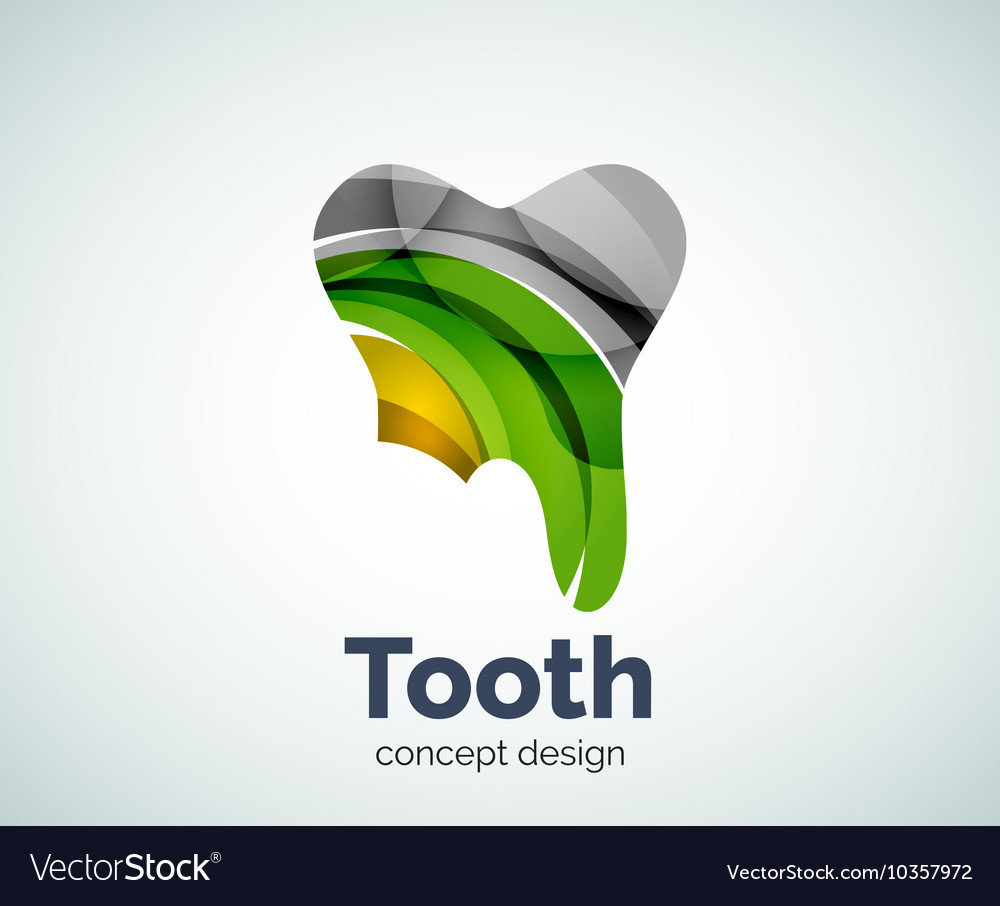 Tooth logo template Royalty Free Vector Image - VectorStock