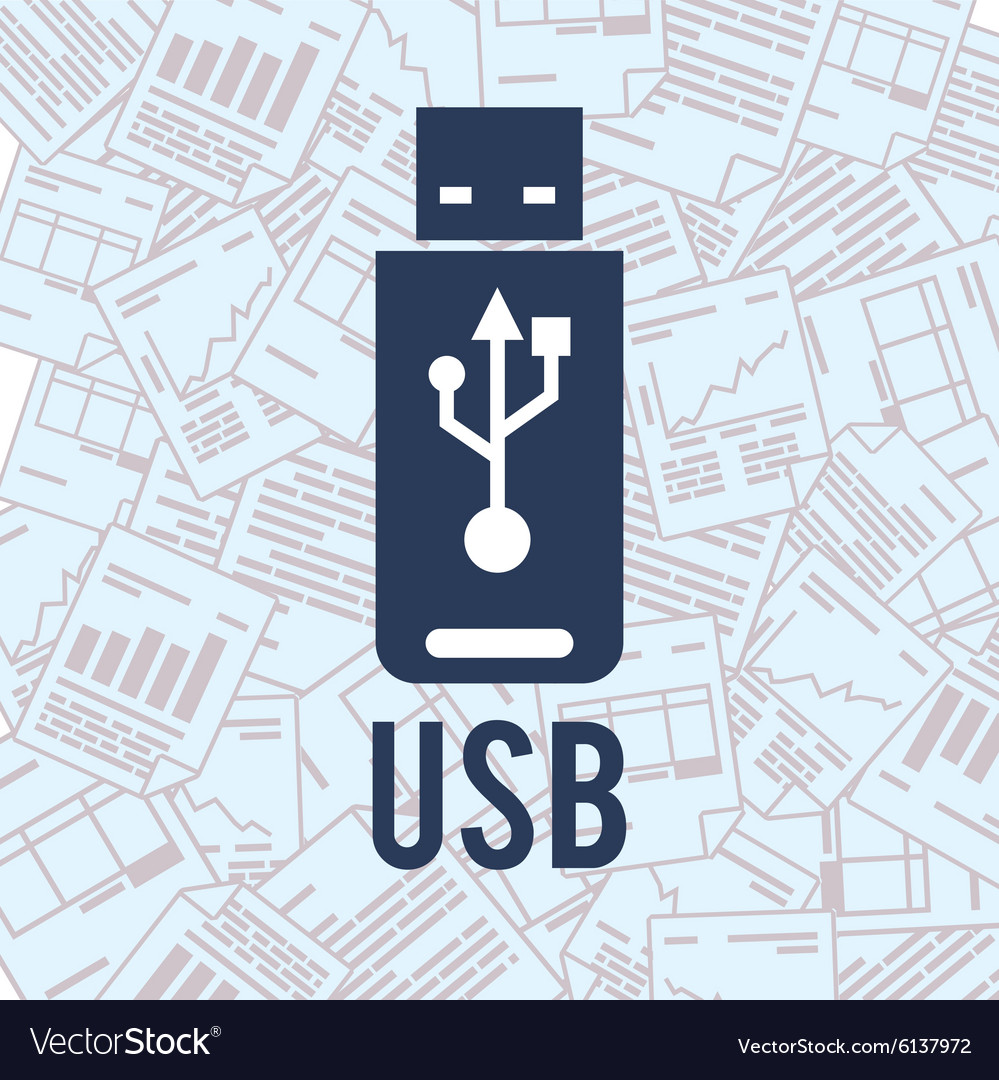 Usb design Royalty Free Vector Image - VectorStock
