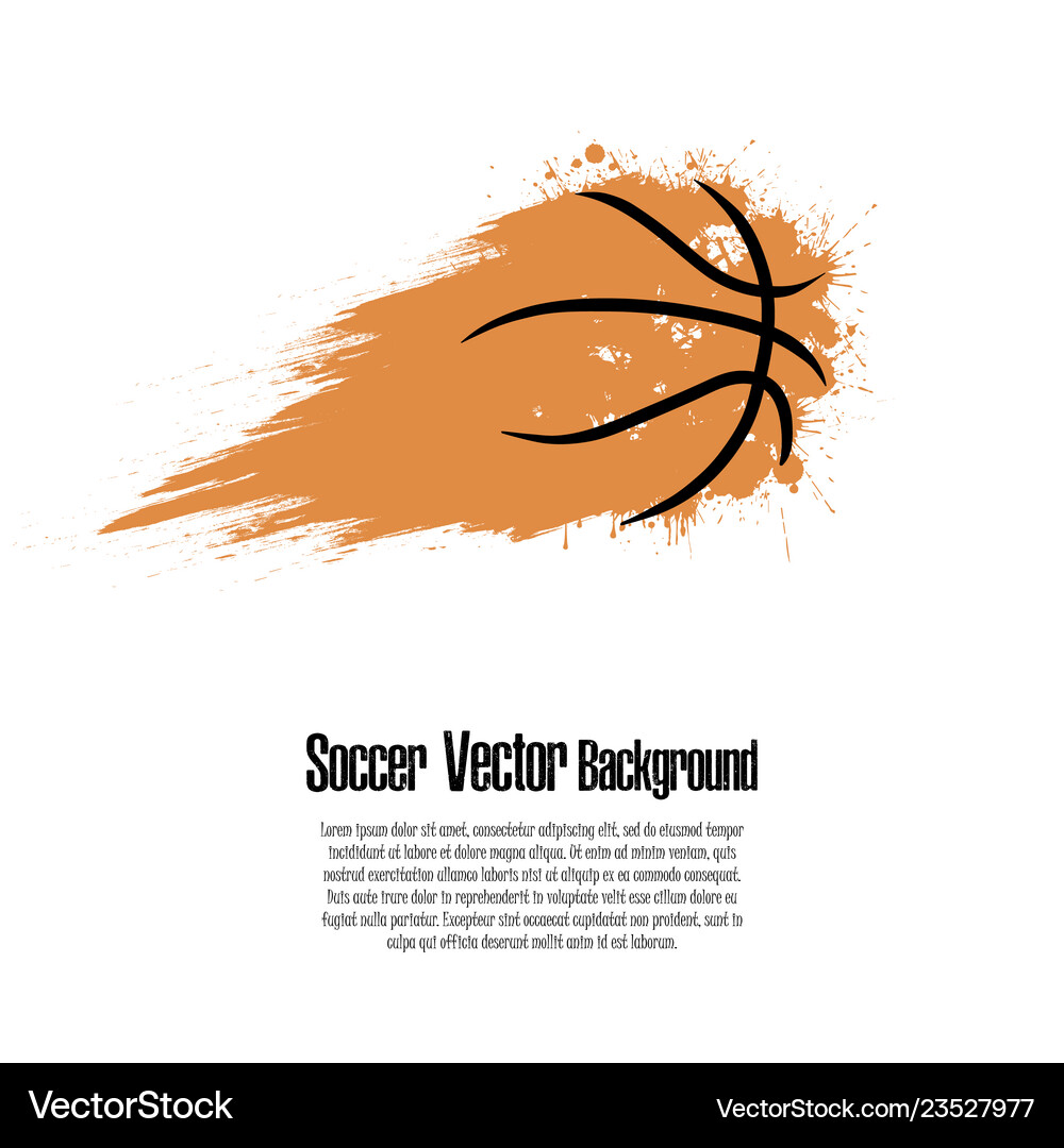 Background abstract basketball ball from blots Vector Image