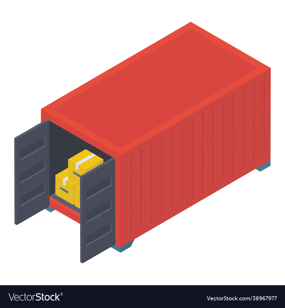 Cargo container loading Royalty Free Vector Image
