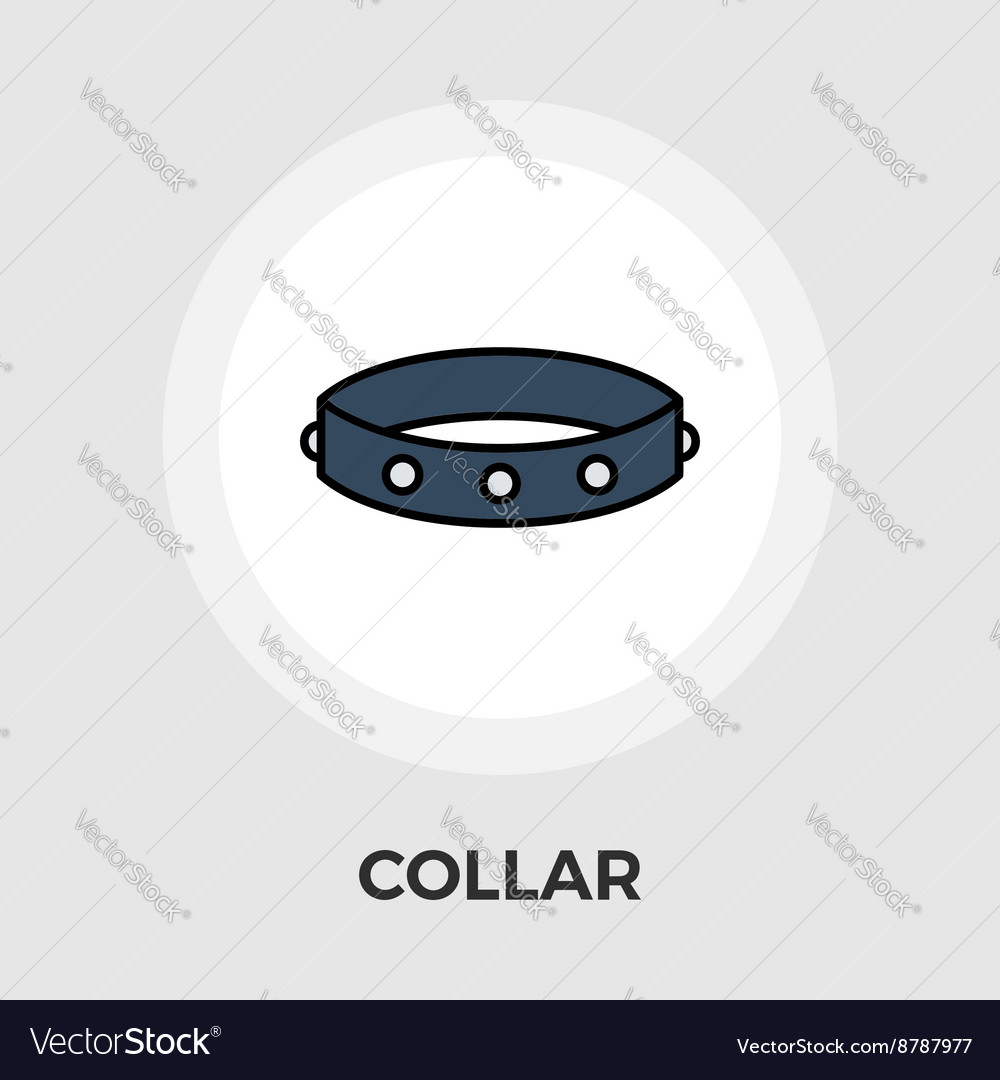 Collar flat icon Royalty Free Vector Image - VectorStock
