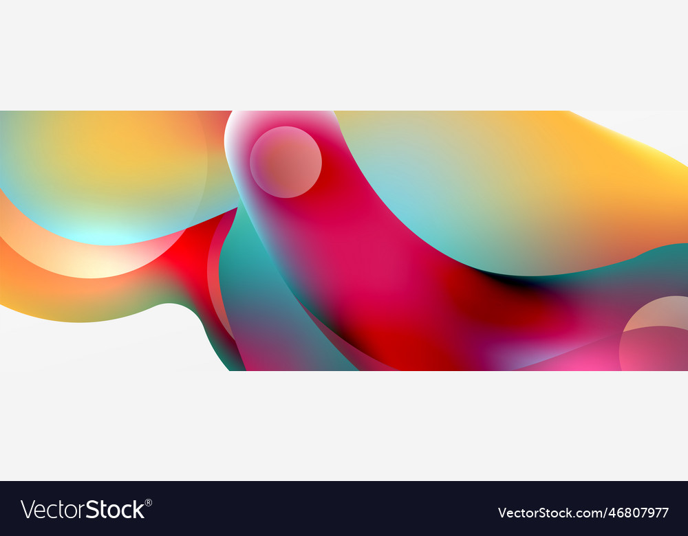Fluid abstract background liquid color gradients Vector Image