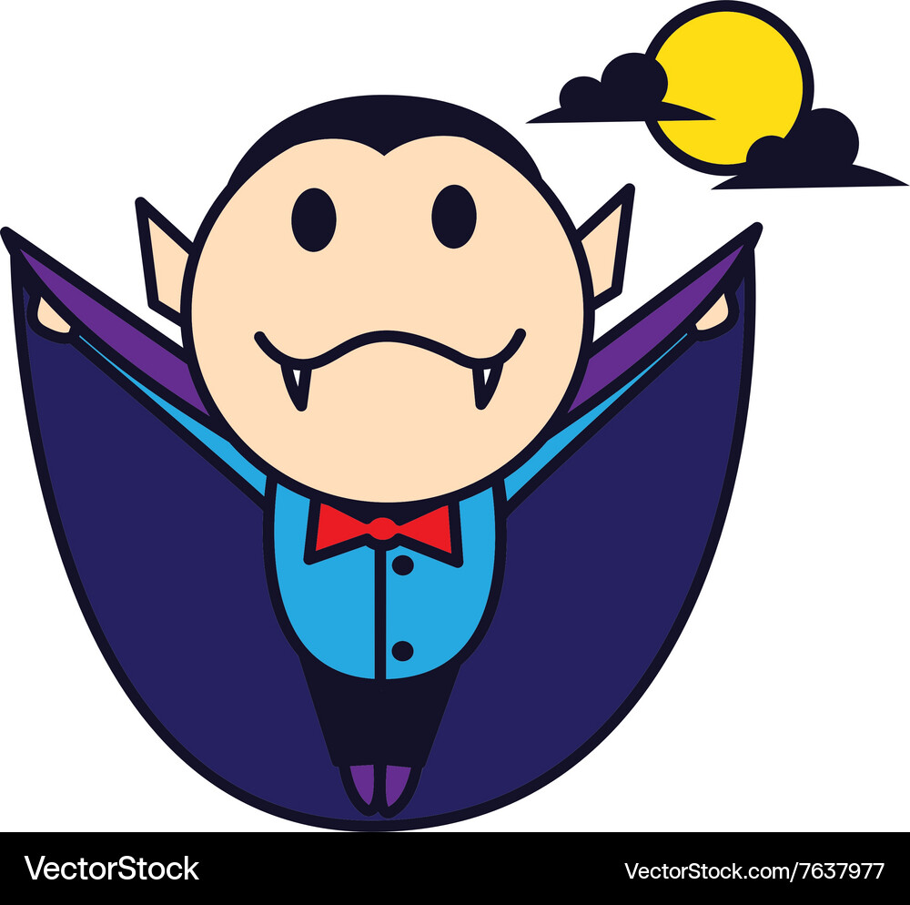 Fly dracula Royalty Free Vector Image - VectorStock