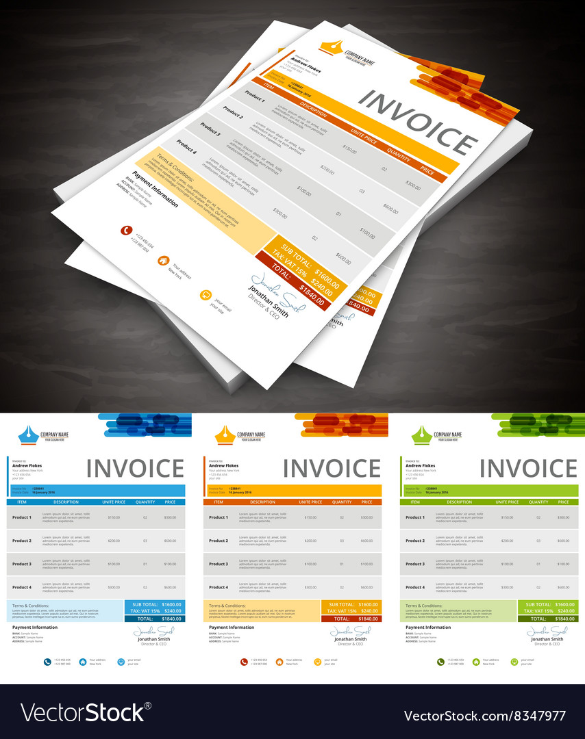 Invoice Royalty Free Vector Image - VectorStock