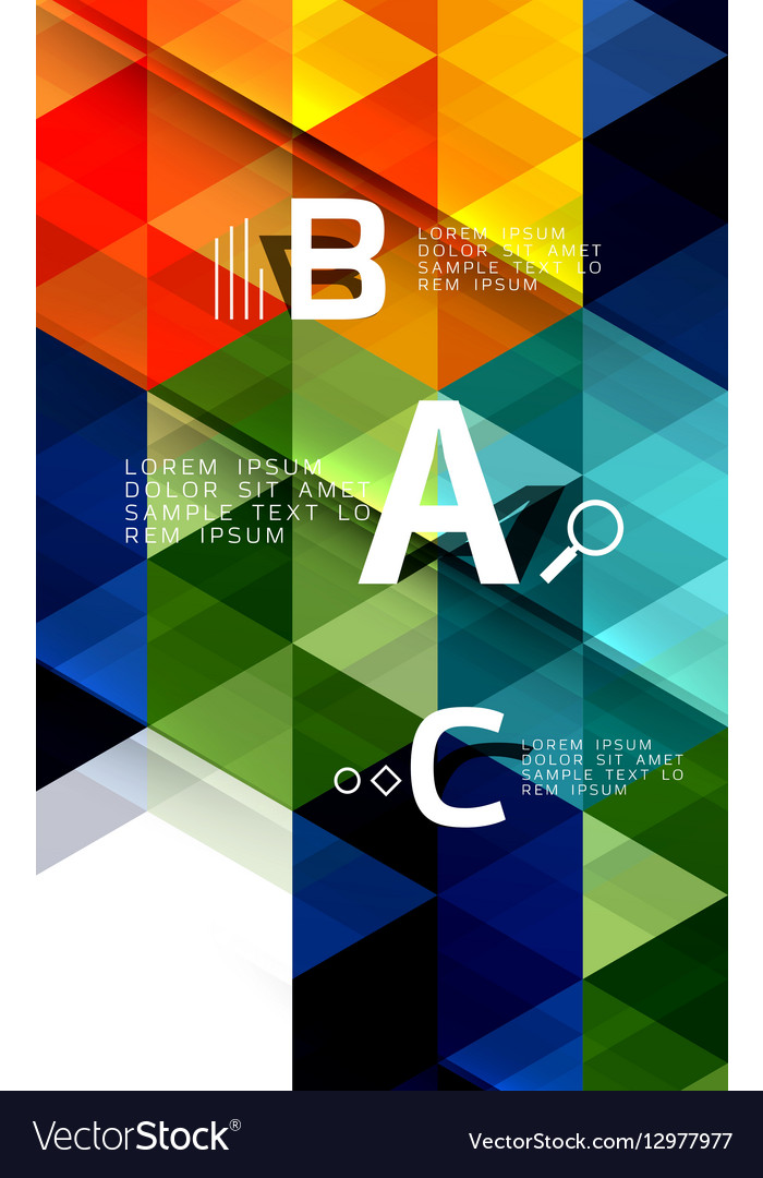 Modern triangle background Royalty Free Vector Image