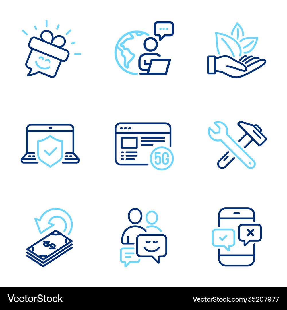 Technology icons set included icon as phone Vector Image