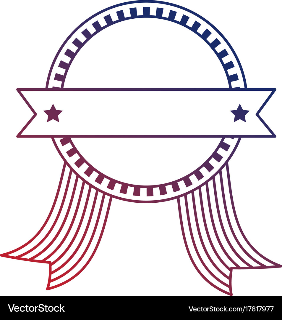 United states america emblem frame Royalty Free Vector Image