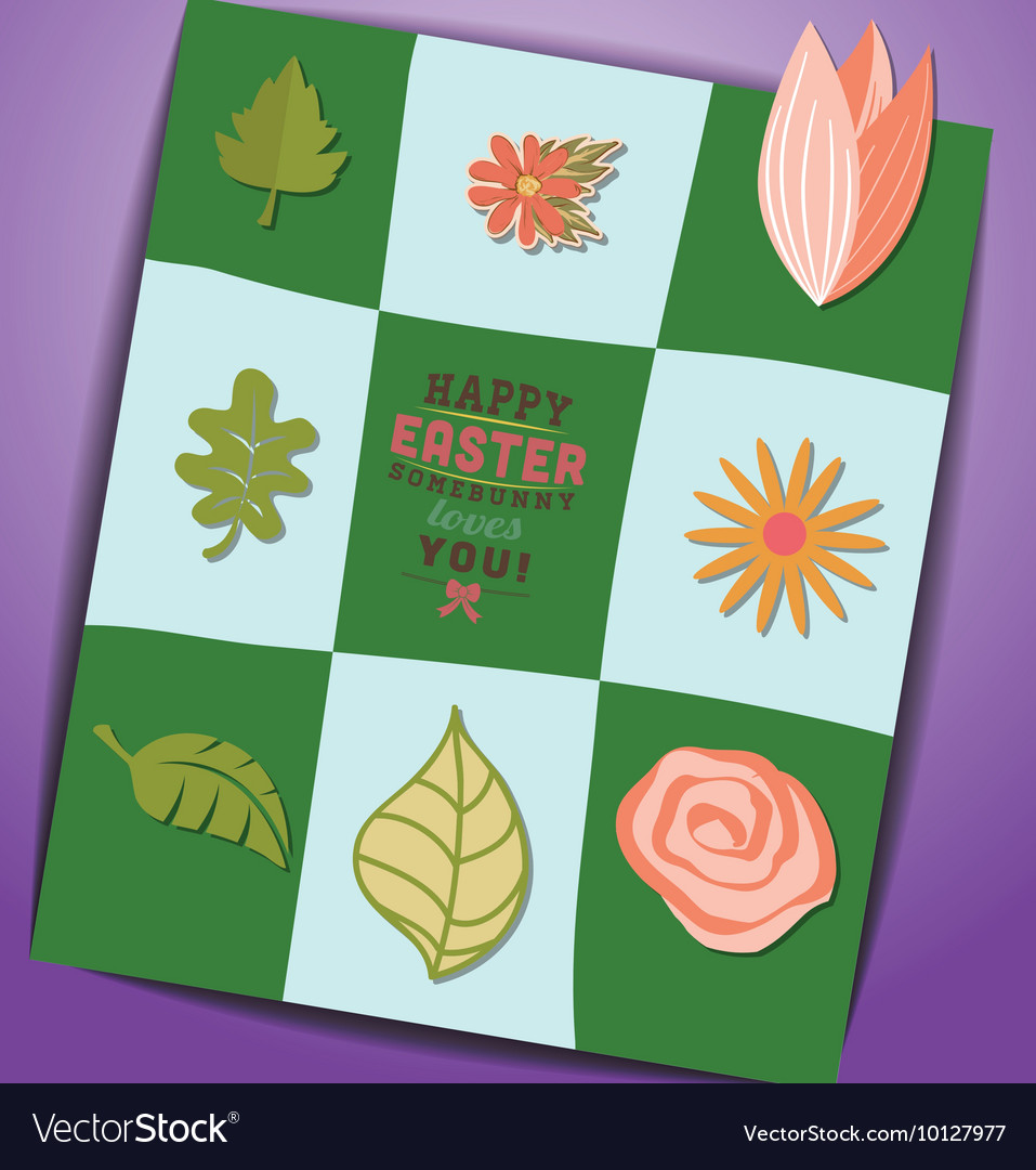 With spring and spring leaf Royalty Free Vector Image