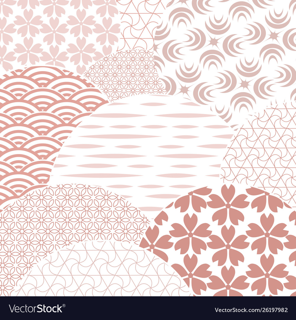 Asian Geometric Pattern Royalty Free Vector Image