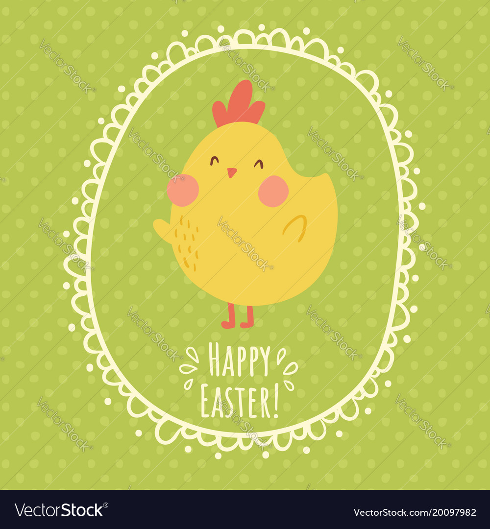 Easter chick Royalty Free Vector Image - VectorStock
