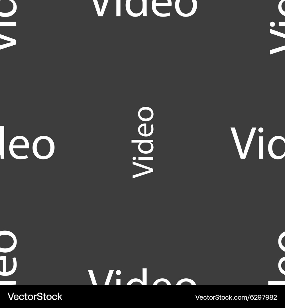 Play video sign icon player navigation symbol Vector Image