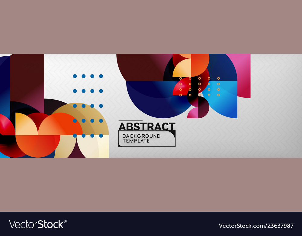 Abstract background geometric circle composition Vector Image