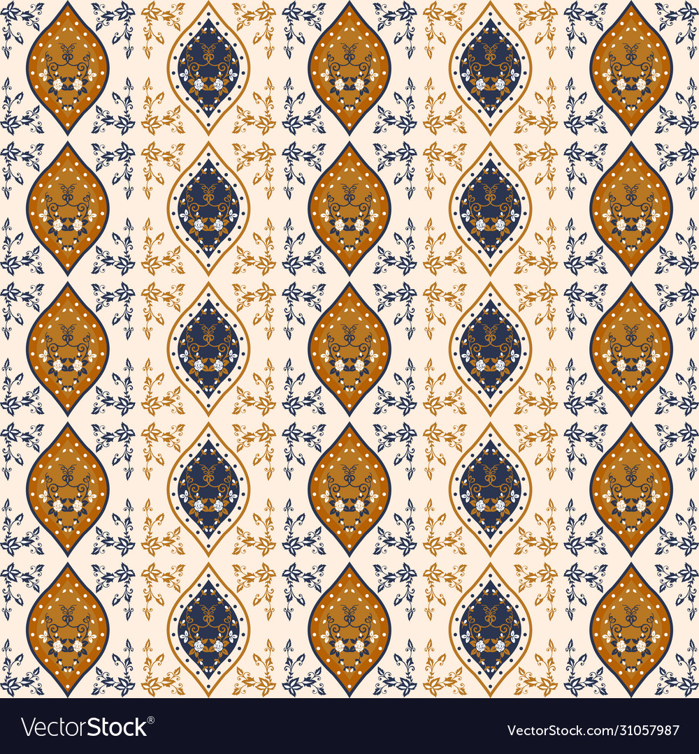 Traditional javanese batik with elegant motif Vector Image