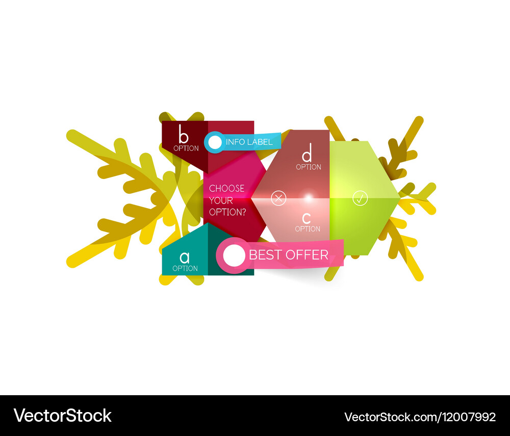 Christmas infographic business templates Vector Image