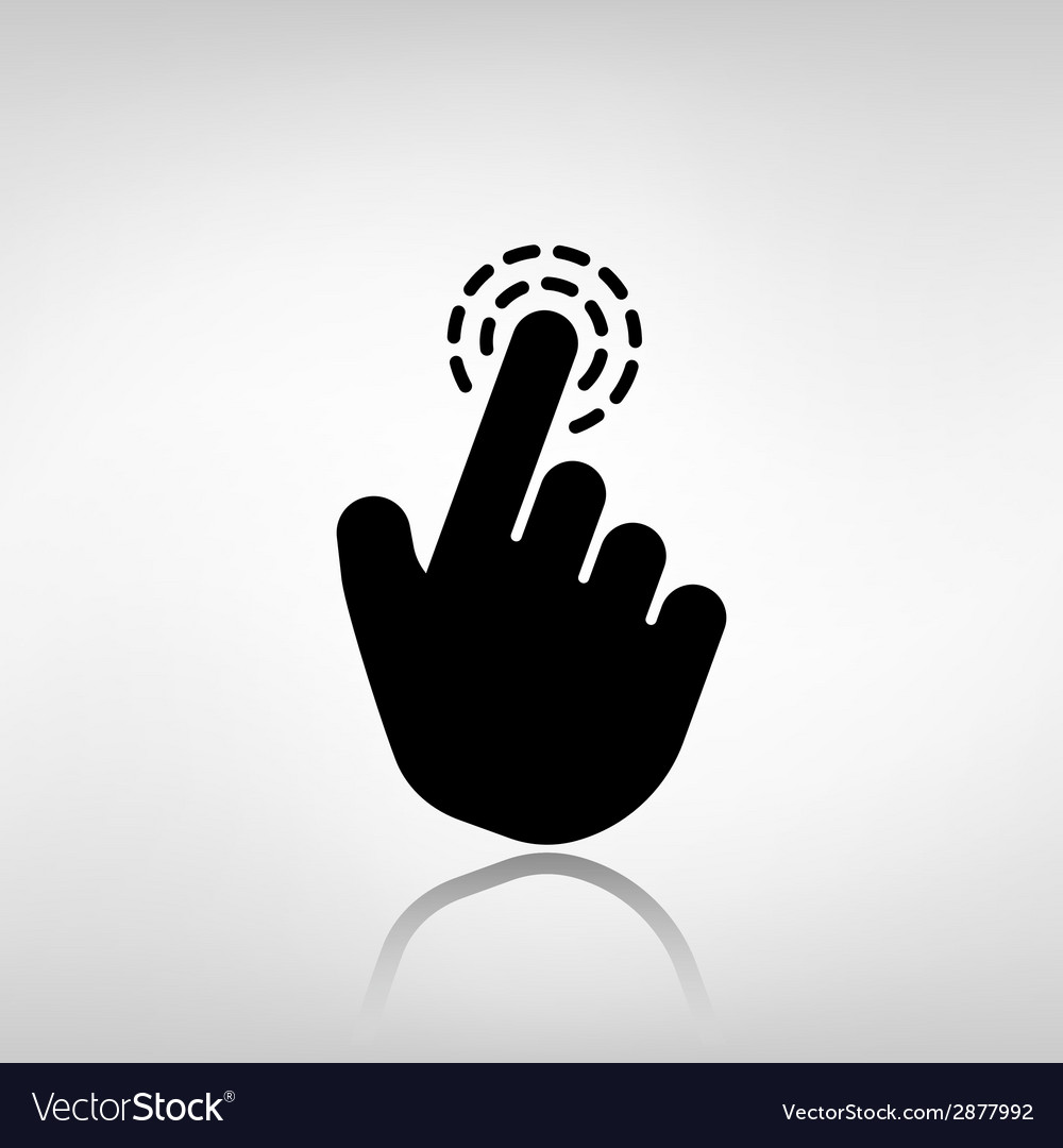 Click icon Royalty Free Vector Image - VectorStock
