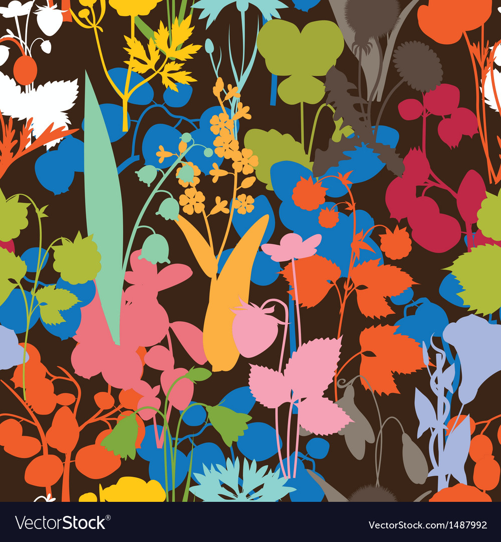Floral seamless pattern Royalty Free Vector Image