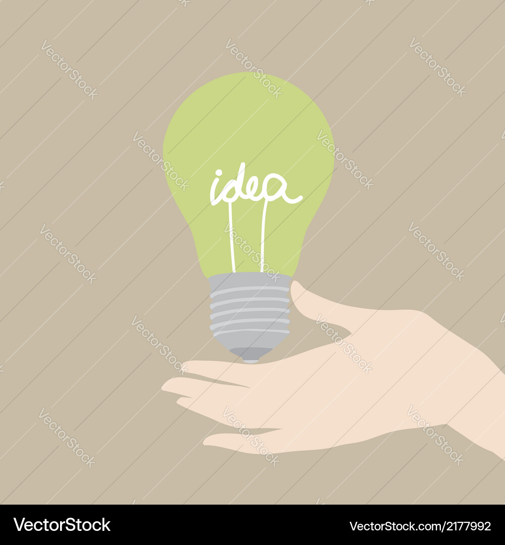 Giving of the idea Royalty Free Vector Image - VectorStock