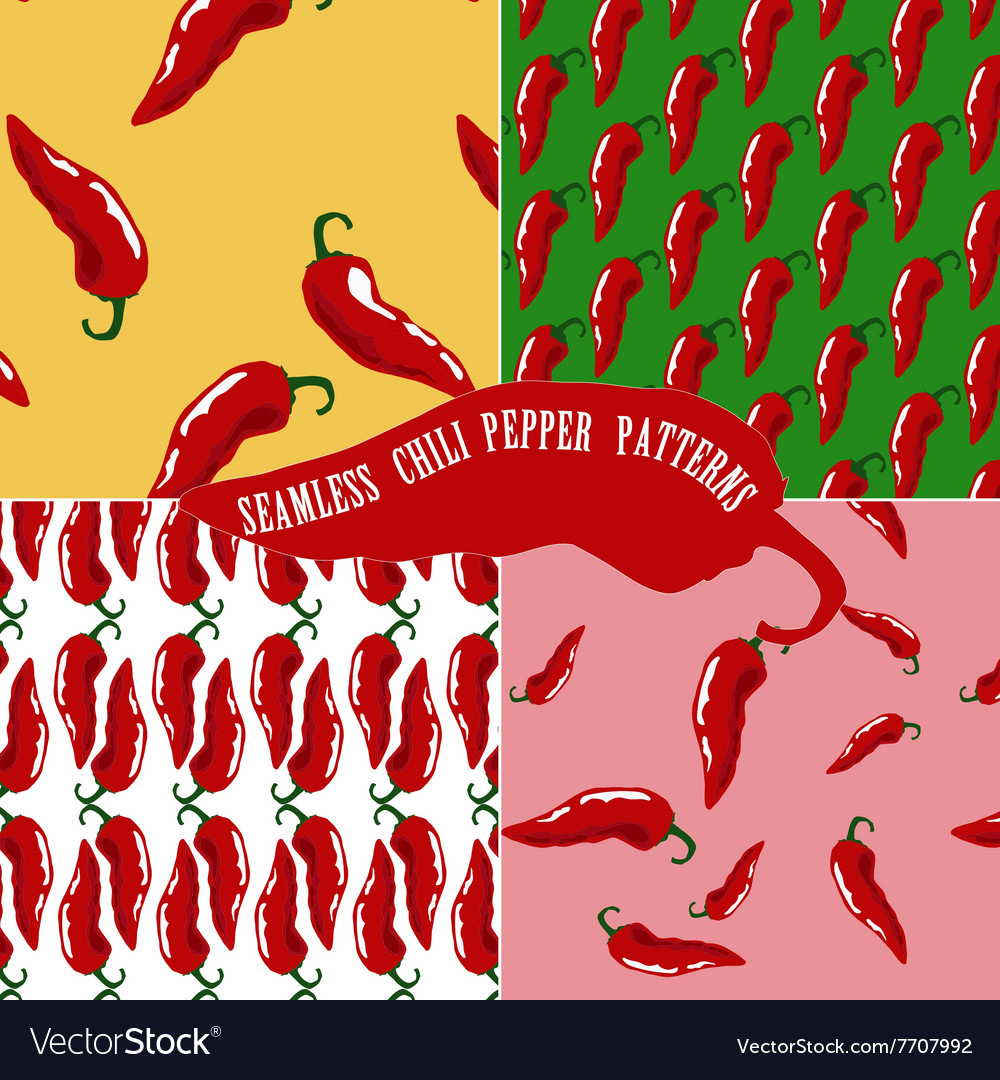 Hot chili pattern Royalty Free Vector Image - VectorStock