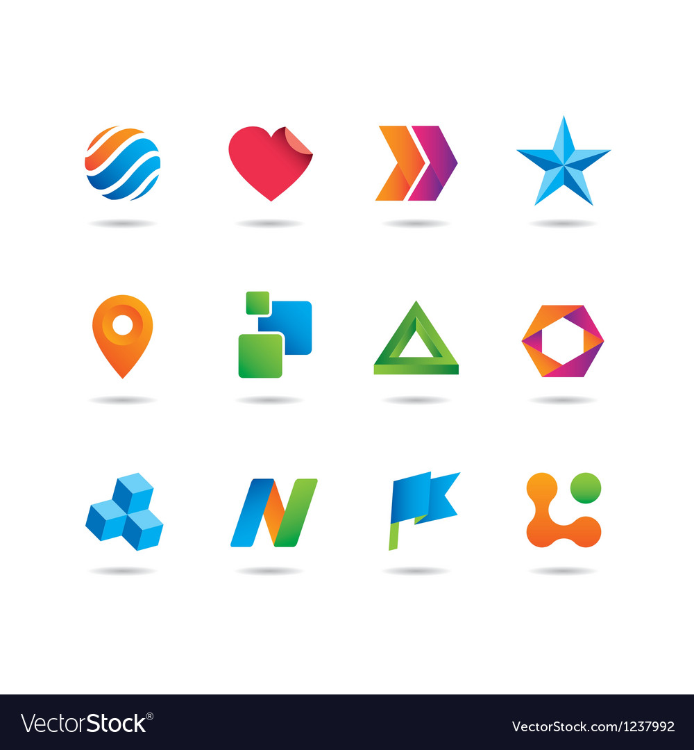 Logo set Royalty Free Vector Image - VectorStock