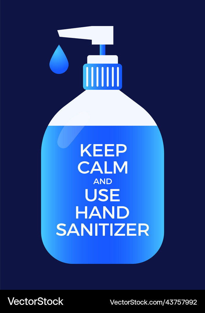 Poster logo icon keep calm and use hand sanitizer – Free Vector ...